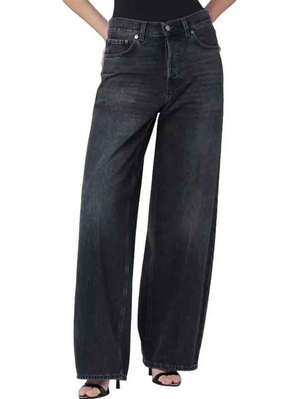 HAIKURE Bethany Wide-leg Jeans - Black