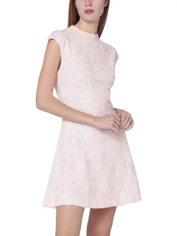ROTATE BY BIRGER CHRISTENSEN Short Mesh Dress - Pink