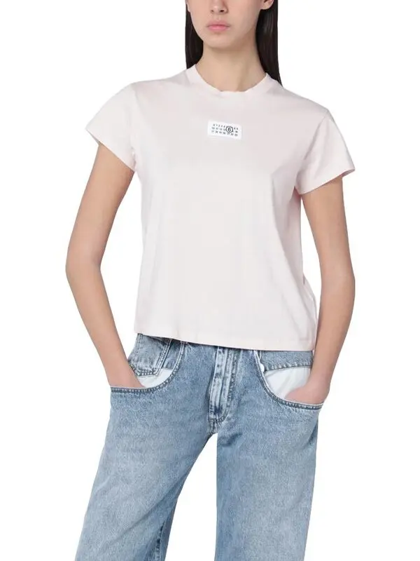 MAISON MARGIELA Numeric Cotton T-shirt - Pink
