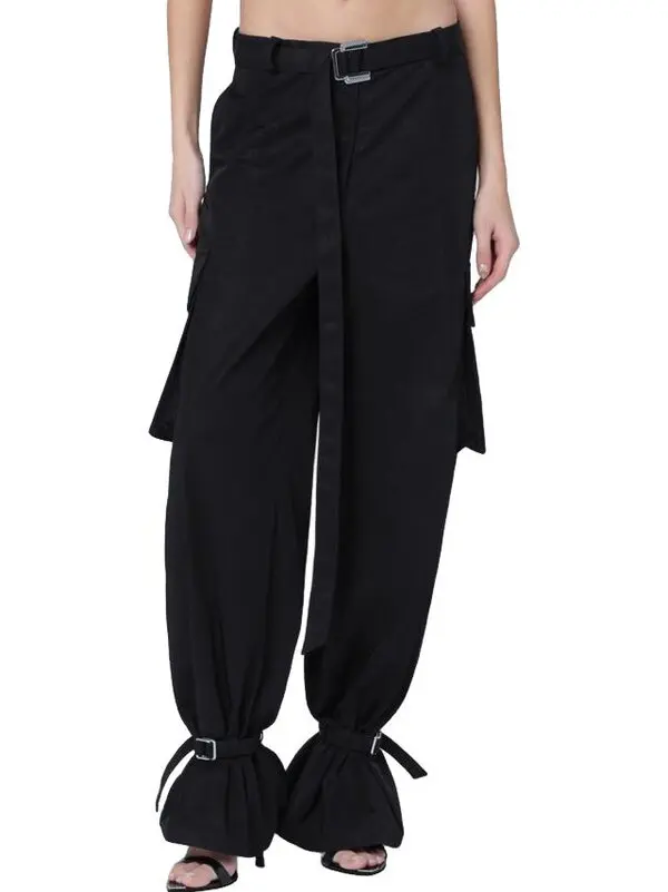 Attico Nylon Trousers - Black