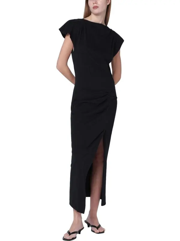 Isabel Marant Long Nadela Jersey Dress - Black