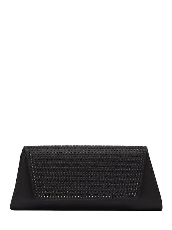 Akris Anouk Mini Rhinestone Clutch Bag - Black