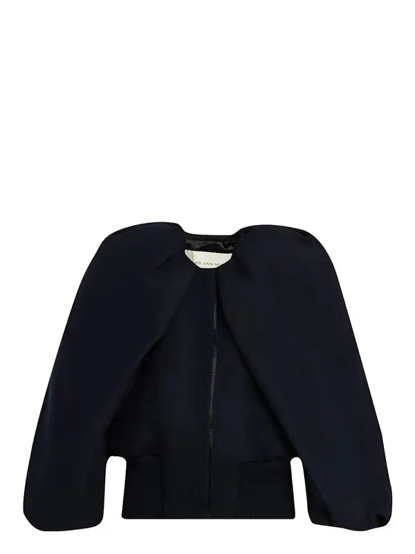 Dries Van Noten Virginny 2 Puff-sleeve Wool Jacket - Navy