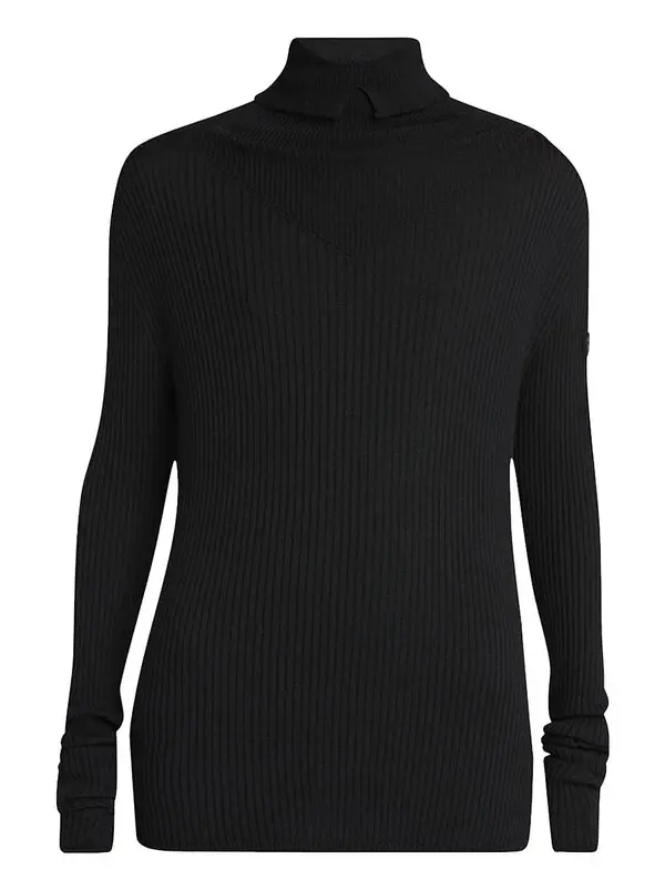 Moncler X Ee72 Edward Enninful Wool Turtleneck Sweater - Black