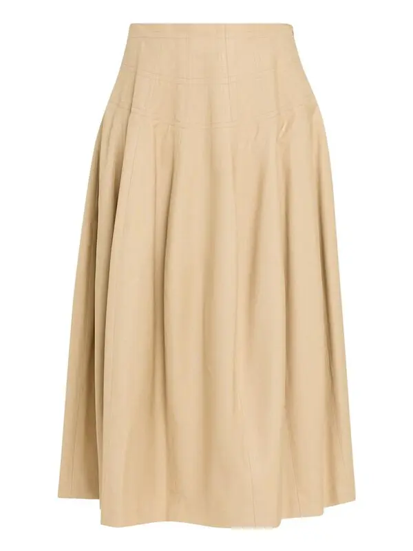 HEIRLOME Estefania Midi Tulip Skirt - Natural