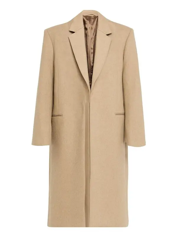 TOTEME Classic Single-breasted Wool-blend Coat - Biscuit