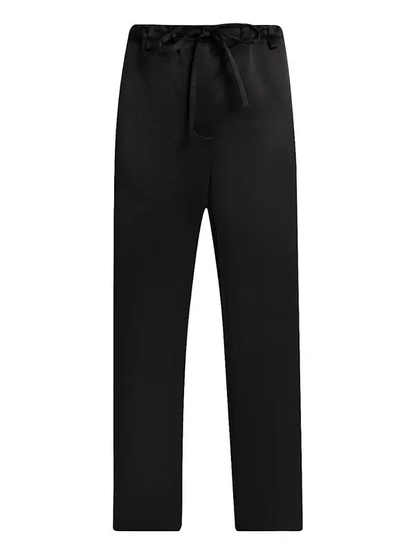 Proenza Schouler White Label Magnus Wide-leg Crinkled Crepe Pants - Black