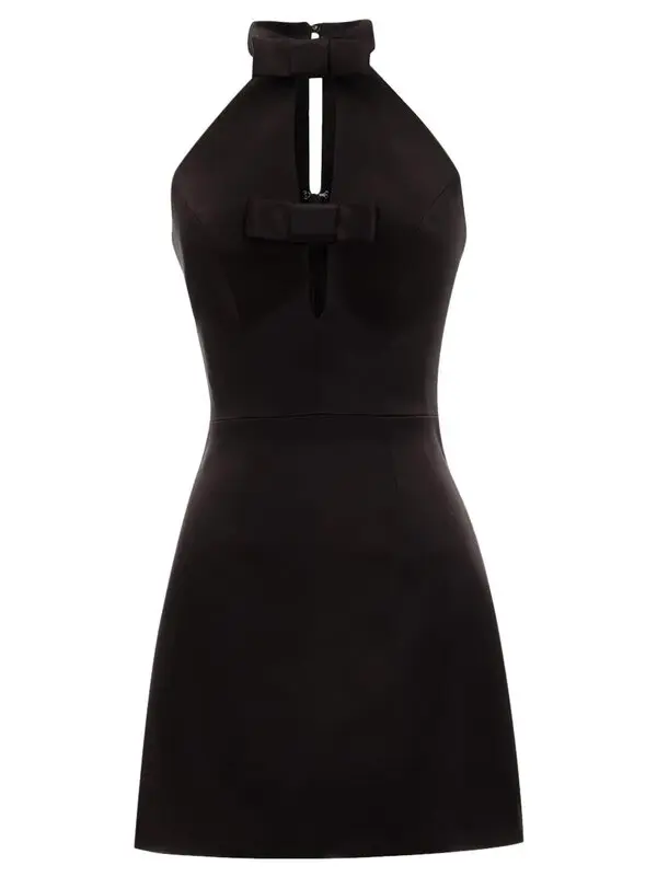 Dress The Population Mina Bow Mini Dress - Black