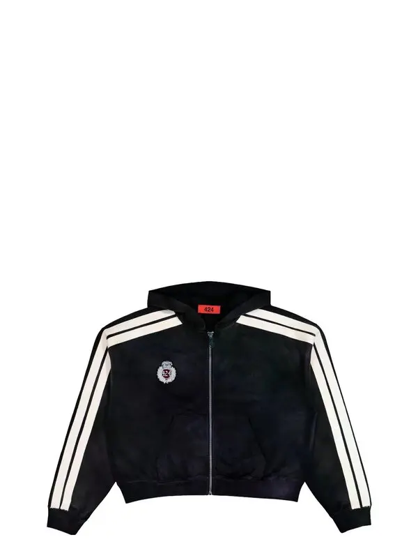 424 Academy Zip-up Hoodie - Black