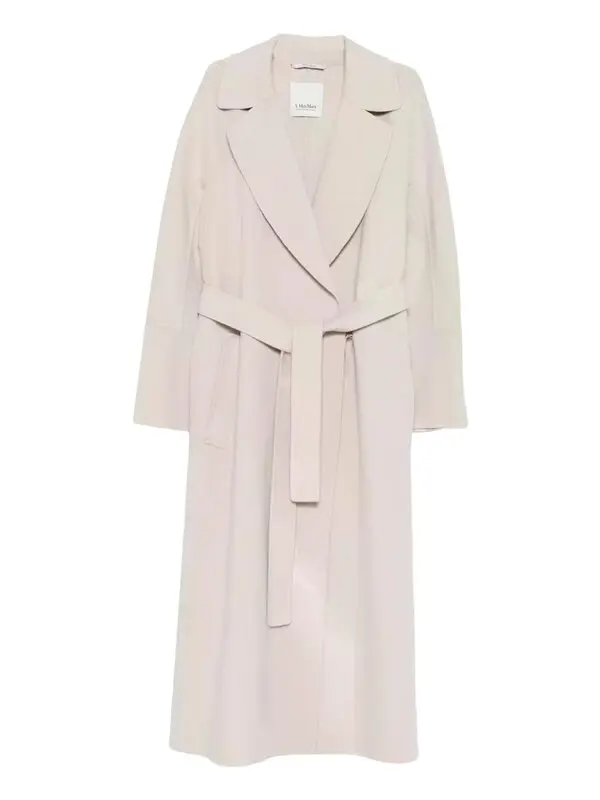 Max Mara Belted Midi Coat - Neutrals