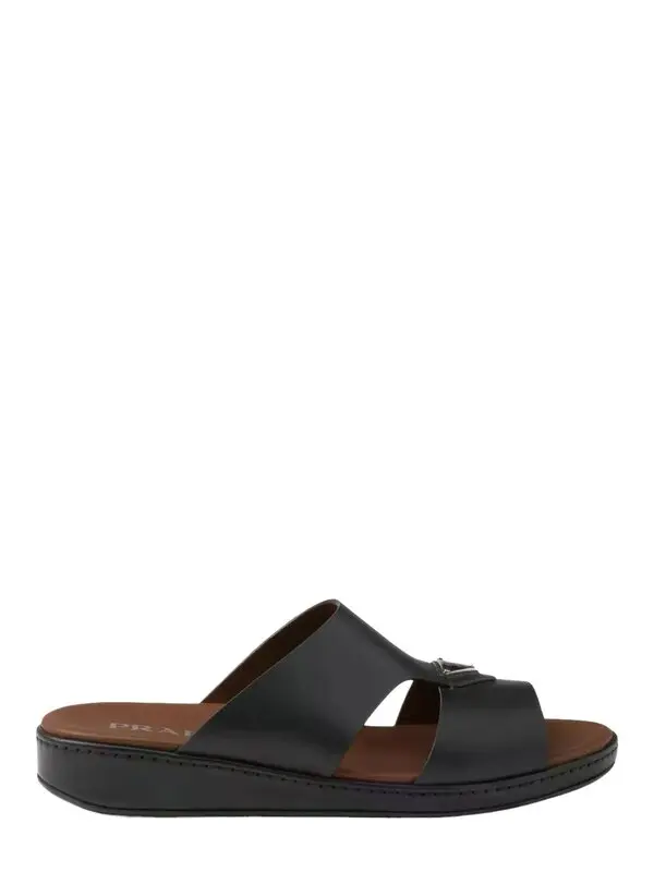 Prada Leather Sandals - Black