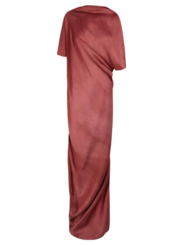 CORTANA Elea Asymmetric Maxi Dress - Berry