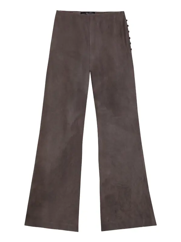 CORTANA Poline Mid-rise Flared Pants - Taupe