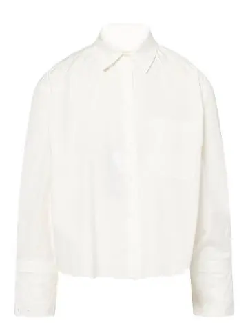 Max Mara Classic Scallop-broderie Cotton Shirt - Ivory
