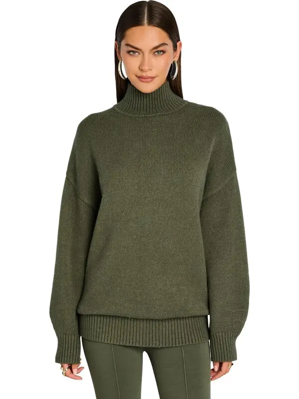 SEROYA Beatrice Sweater - Grove Green