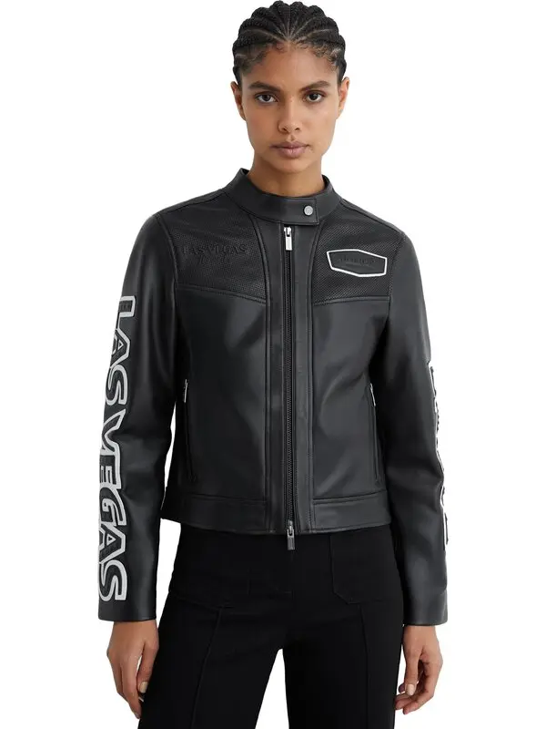 REISS F1 Team Las Vegas Biker Jacket - Black