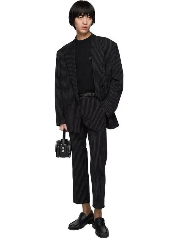 Acne Studios Pinstripe Suit Trousers - Navy,white