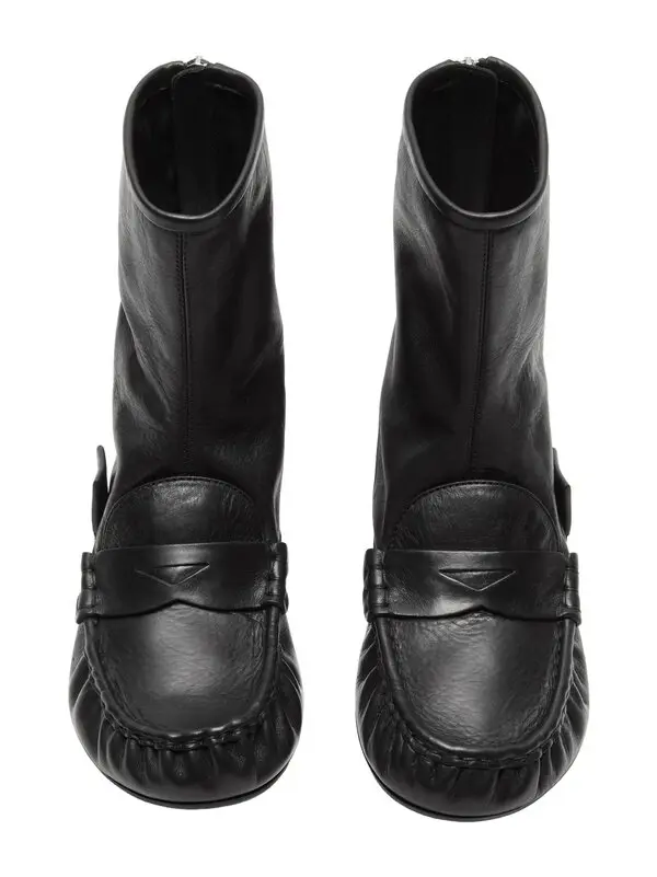 Acne Studios Leather Ankle Boots - Black
