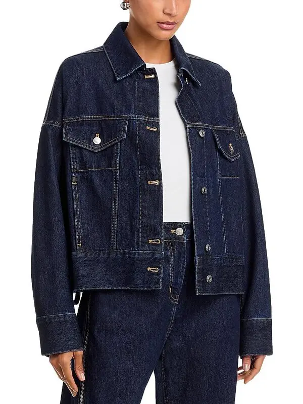3.1 Phillip Lim Boxy Denim Jacket - Dark Indigo
