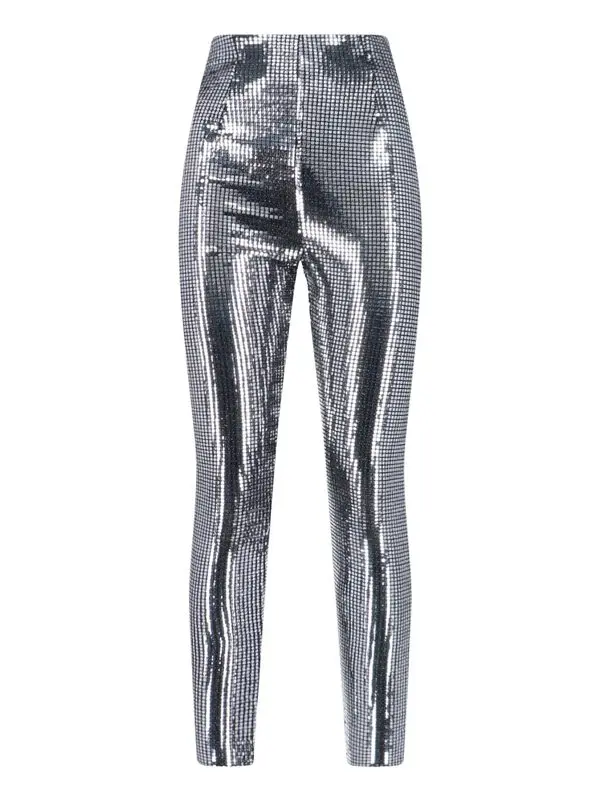 MAISON MARGIELA Metallic Sequin Pants - Silver