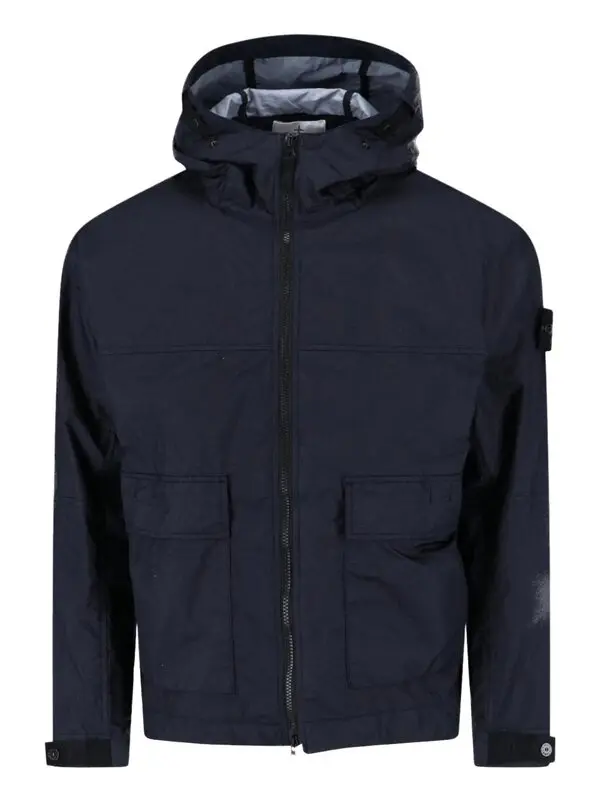 Stone Island Hooded Jacket - Blue