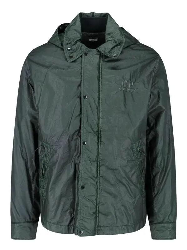 Stone Island Soft Shell-r E.dye® Technology Hooded Jacket - Green