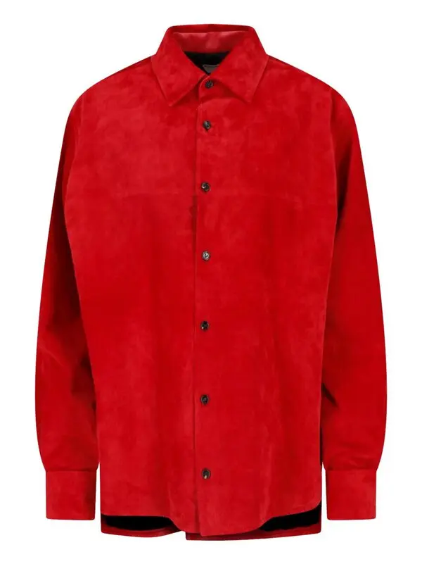 SUNFLOWER Suede Shirt - Red