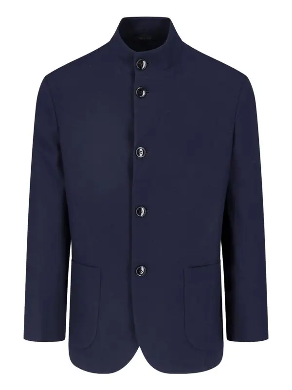 Max Mara Virgin Wool Blazer - Blue