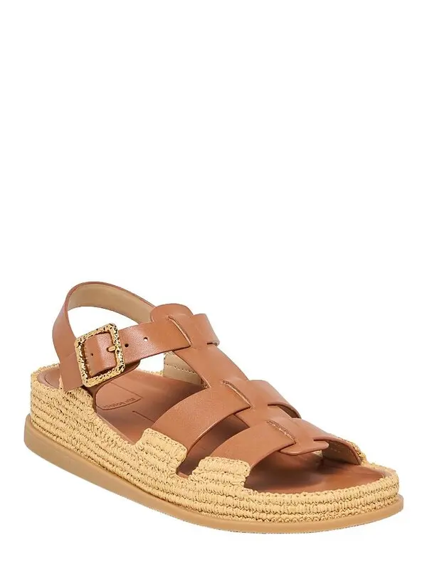 Dolce Vita Shenna Espadrille Sandals - Saddle Leather
