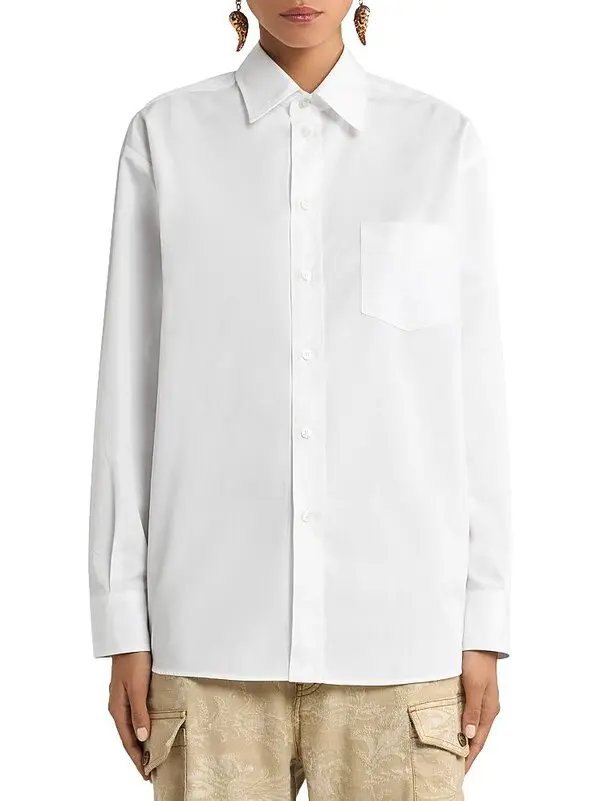 Etro Back Print Loose Fit Shirt - Print On P