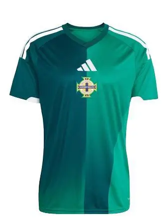 Adidas Northern Ireland 2026 Home Jersey - Glory Green White