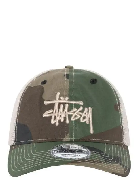 StÜssy New Era 9twenty Basic Trucker - Woodland Camo
