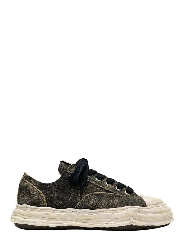 Mihara Yasuhiro Peterson Og Sole Vintage Suede Low Sneakers - Black