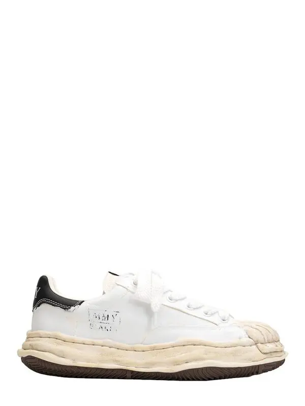 Mihara Yasuhiro Blakey Og Film Attached Canvas Low Sneakers - White