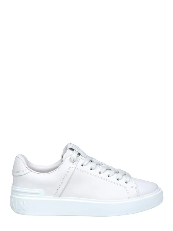 Balmain Calf Leather Sneakers - White