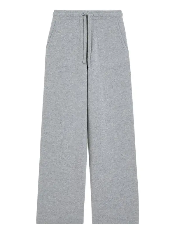 Max Mara Wool And Cashmere Drawstring Trousers - Medium Grey