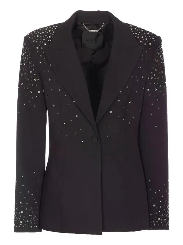 Liu Jo Crystal-embellished Blazer - Black