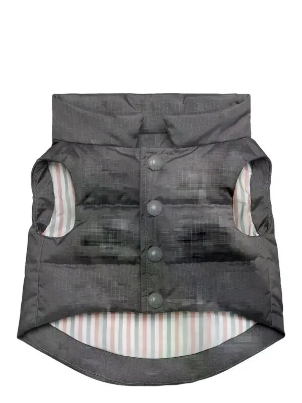 Thom Browne Striped Football Dog Vest - Grey