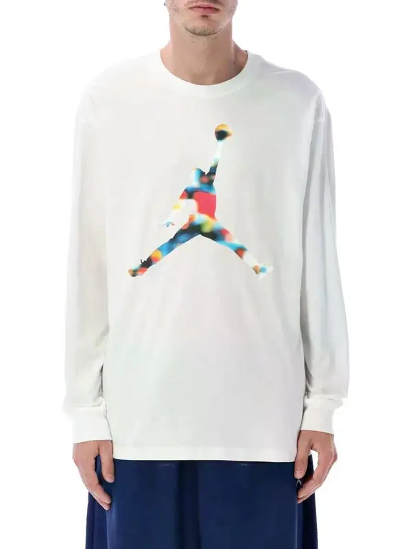 JORDAN Graphic-print Long-sleeves T-shirt - White