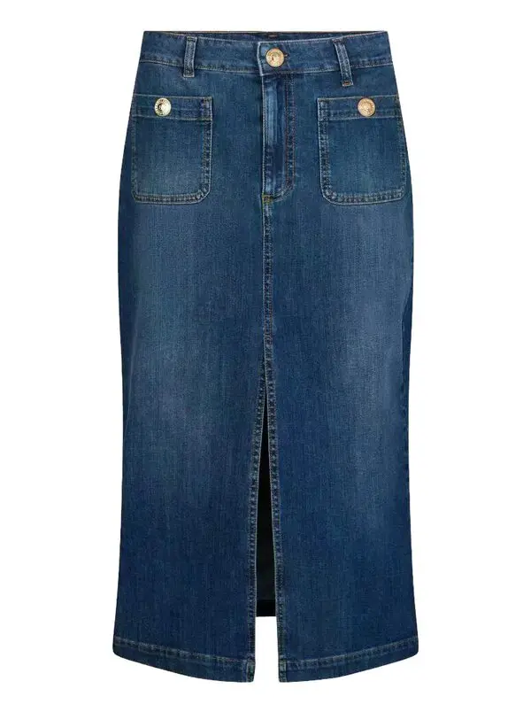 Liu Jo Front-slit Skirt - Blue