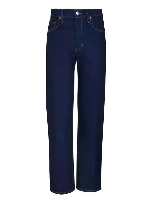 Veronica Beard Leah Jeans With Topstitching - Blue