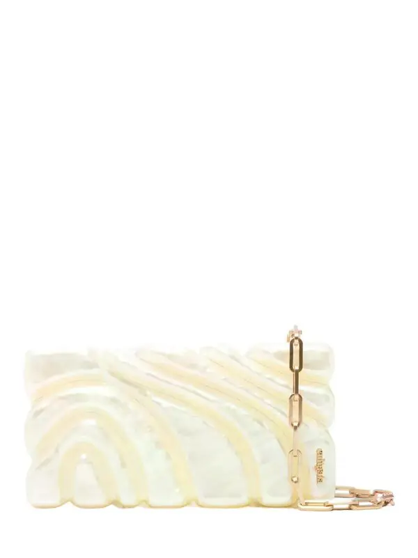 Cult Gaia Aura Chain-strap Clutch - Neutrals