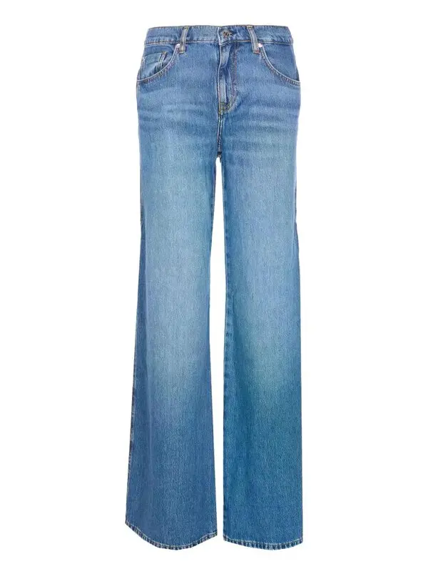 Liu Jo Whiskering Effect Jeans - Blue