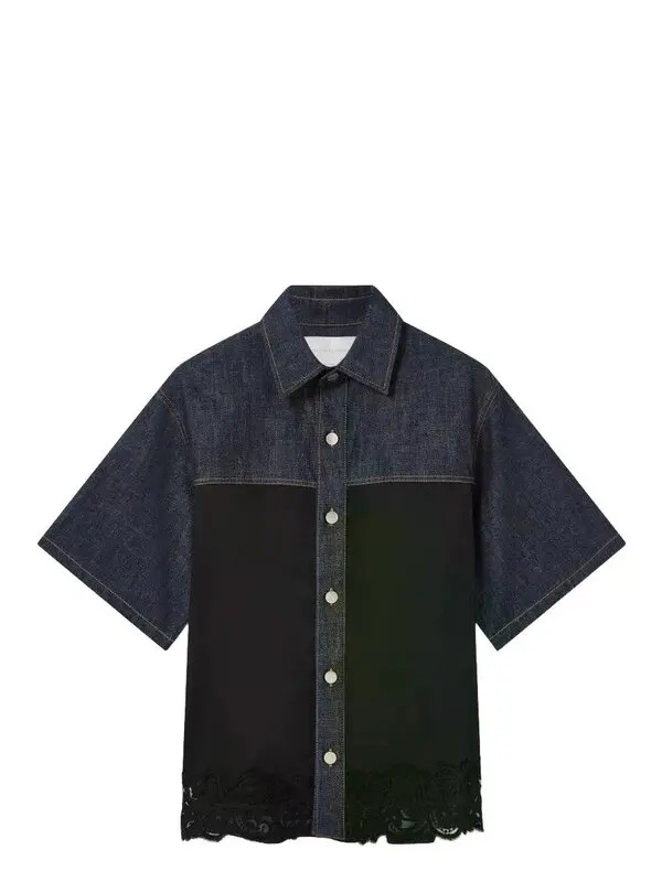 Stella McCartney Embroidered Denim Shirt - Blue