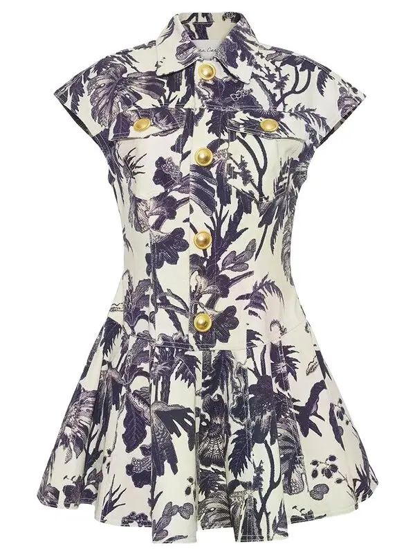 Cara Cara Ryce Floral Mini Dress - White