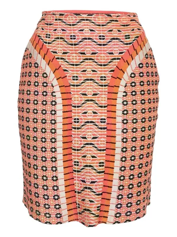 Alaïa Patterned Skirt - Orange