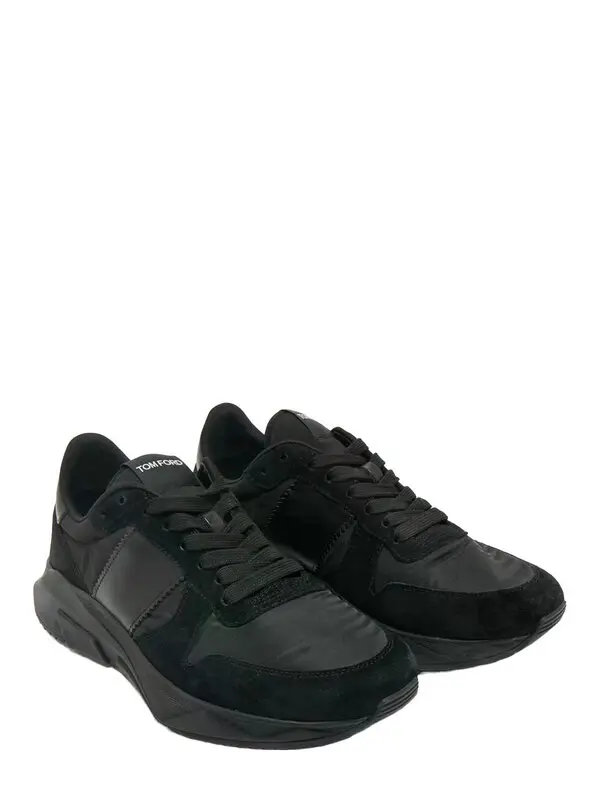 TOM FORD Leather Sneakers - Black