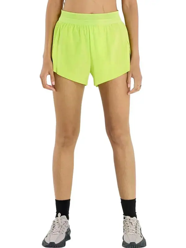 Nike Adv Mid-rise Brief-lined Running Shorts - Yellow