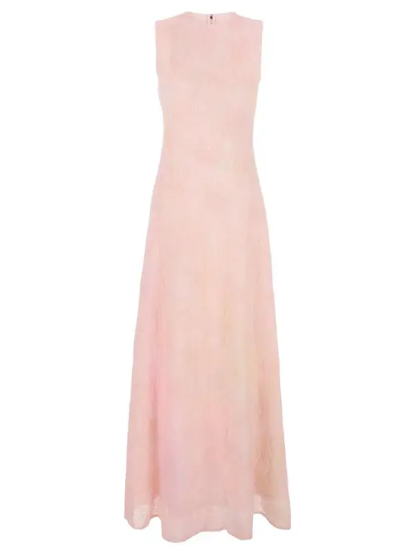 Remain Birger Christensen Textured Effect Maxi Dress - Pink