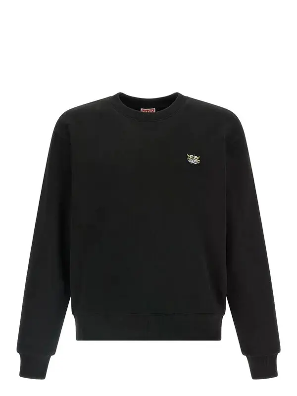 Kenzo Logo-patch Crew-neck Sweater - Black